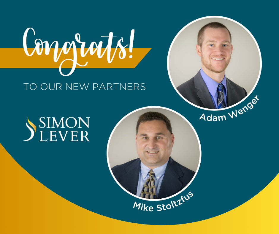Simon Lever Promotes Adam Wenger and Mike Stoltzfus to Partner
